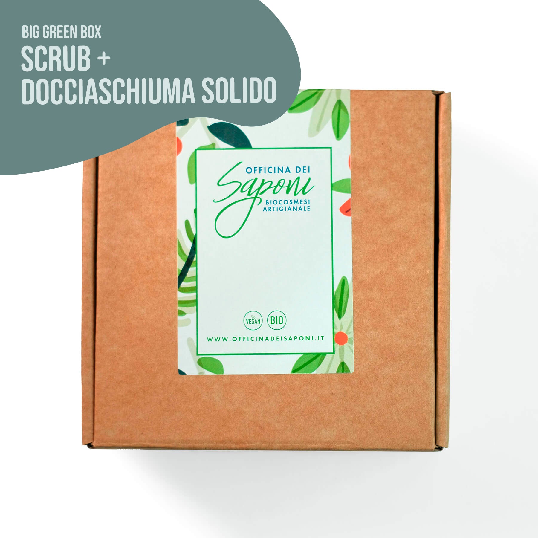 Big Green Box: Scrub e Docciaschiuma Solido – Officina dei saponi
